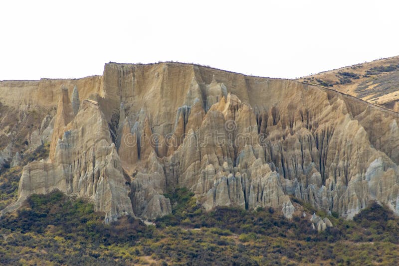 Clay Cliffs in Omarama stock photo. Image of destinations - 324835808