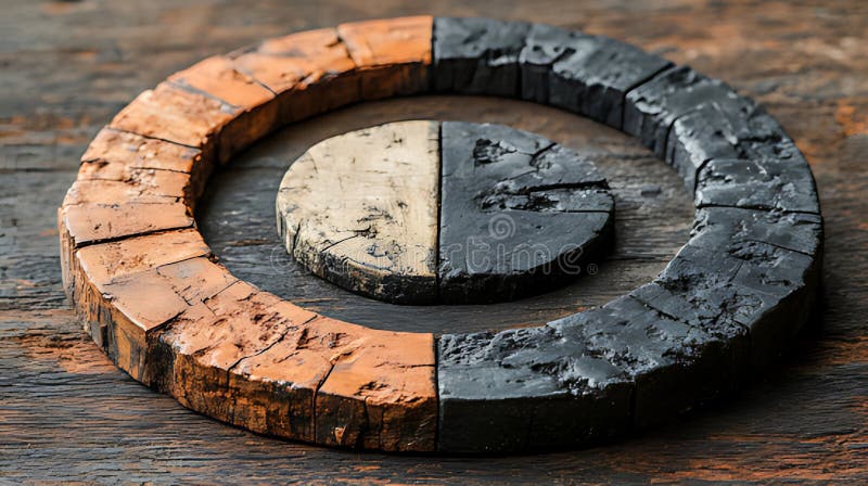 Clay Color Samples Circle Wooden Background Texture Design Stock ...