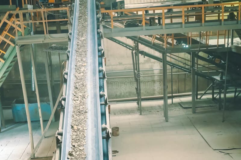 Clay Conveyor Line for Brick Production Stock Photo - Image of clay ...