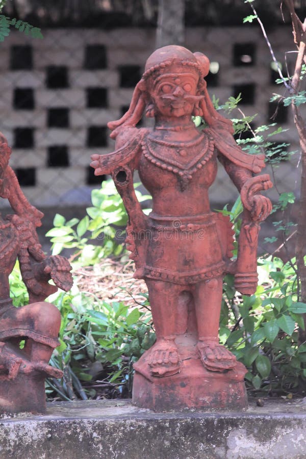 Clay crafted sculpture stock image. Image of glass, india - 152886005