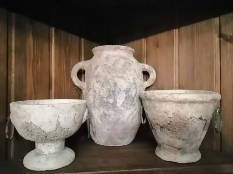 Replica of Archaeological Pots Stock Photo - Image of replica, vessels ...