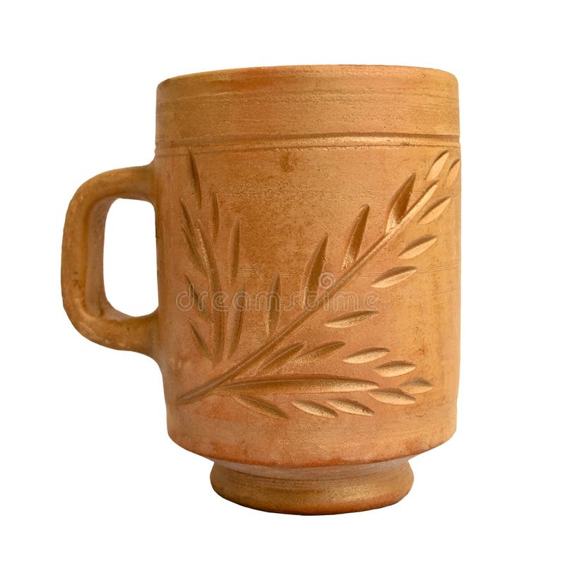 Clay cup stock photo. Image of food, cups, pots, white - 15909804