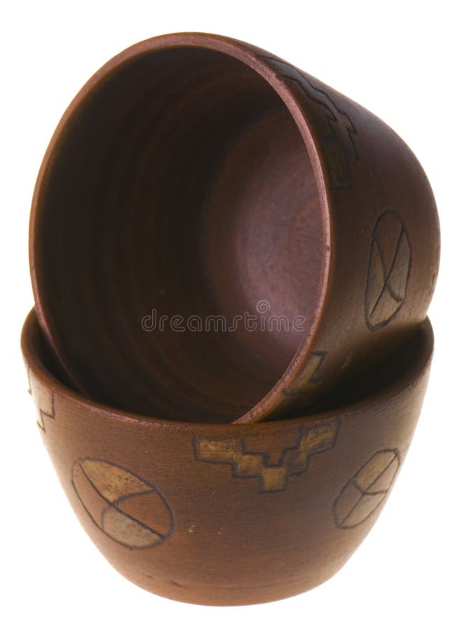 Clay cups for tea stock image. Image of design, ceremony - 5241353