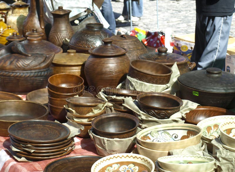 Clay dishes stock photo. Image of clay, culture, glaze - 93262812