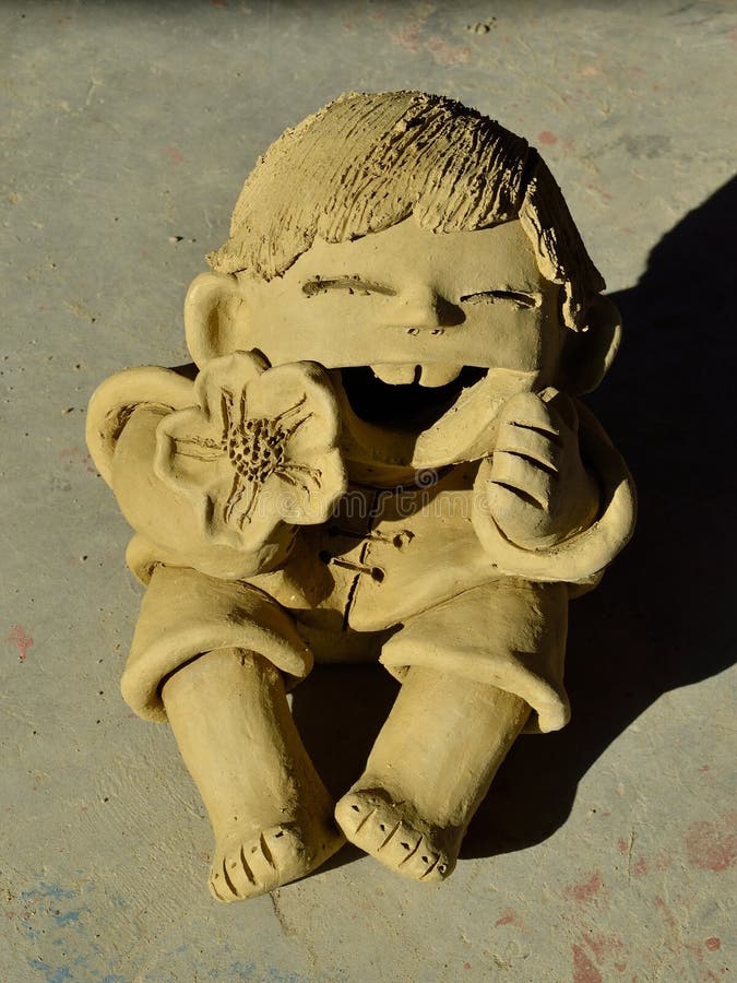 Clay Dolls stock image. Image of handmade, asian, figure - 38275207