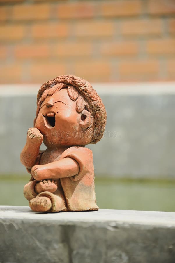 Clay Dolls stock image. Image of female, happy, handmade - 78570983