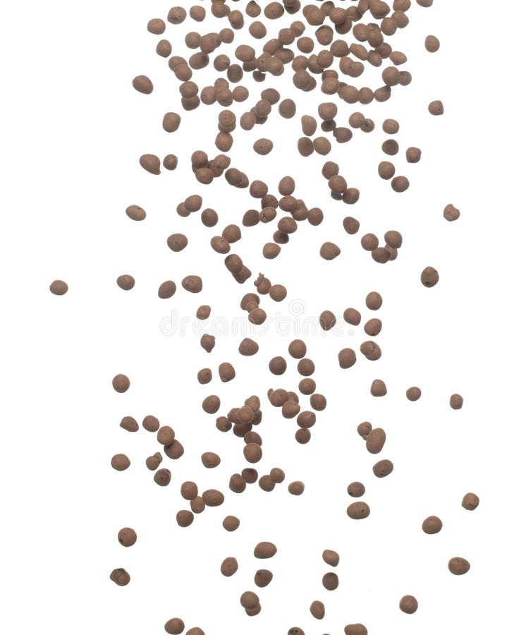 Clay Drainage Big Size Ball Pour Fall Down, Explosion in Air. Clay ...