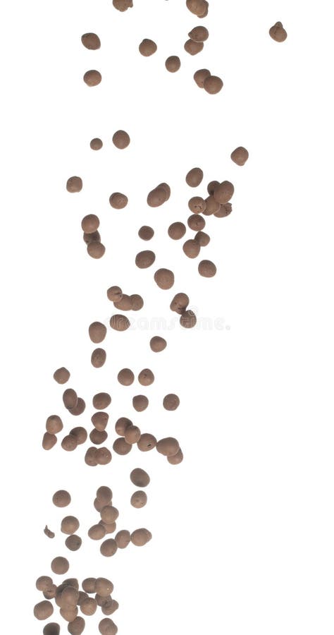 Clay Drainage Big Size Ball Pour Fall Down, Explosion in Air. Clay ...