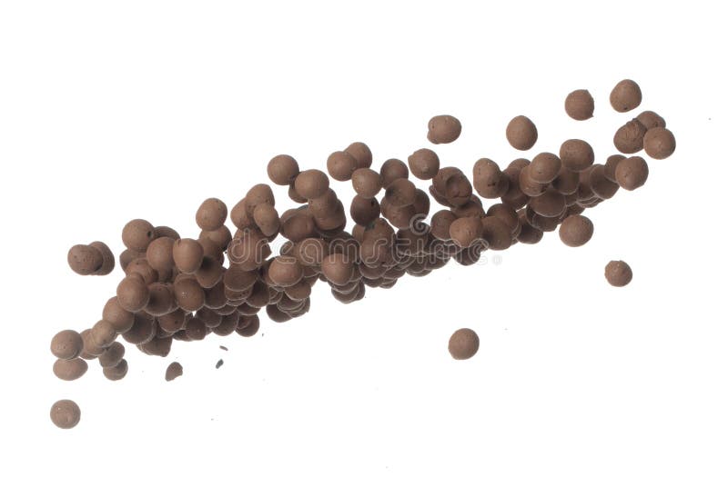 Clay Drainage Big Size Ball Pour Fall Down, Explosion in Air. Clay ...