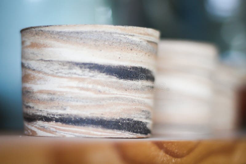 Clay Drinking Glasses in the Works Stock Photo - Image of work, glass ...