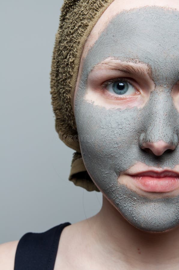 Clay facial mask stock image. Image of care, face, facial - 29491791