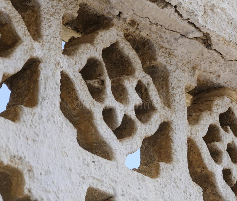 Clay Fence Stucco Molding. Handmade Pattern Architecture Element Stock ...