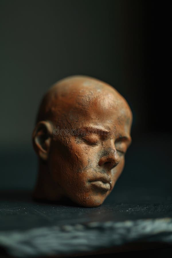 A Clay Figurine Sitting on Top of a Keyboard, Great for Illustrating ...