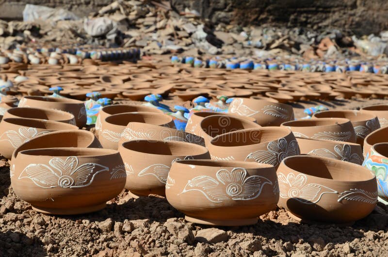 Clay handcraft stock image. Image of close, market, group - 40750473