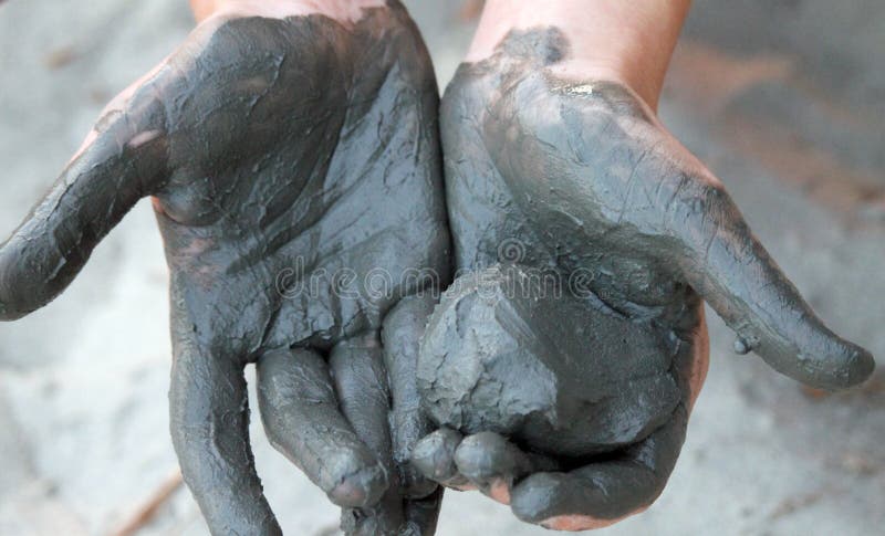 Clay in the hands stock image. Image of light, hand, white - 96629801