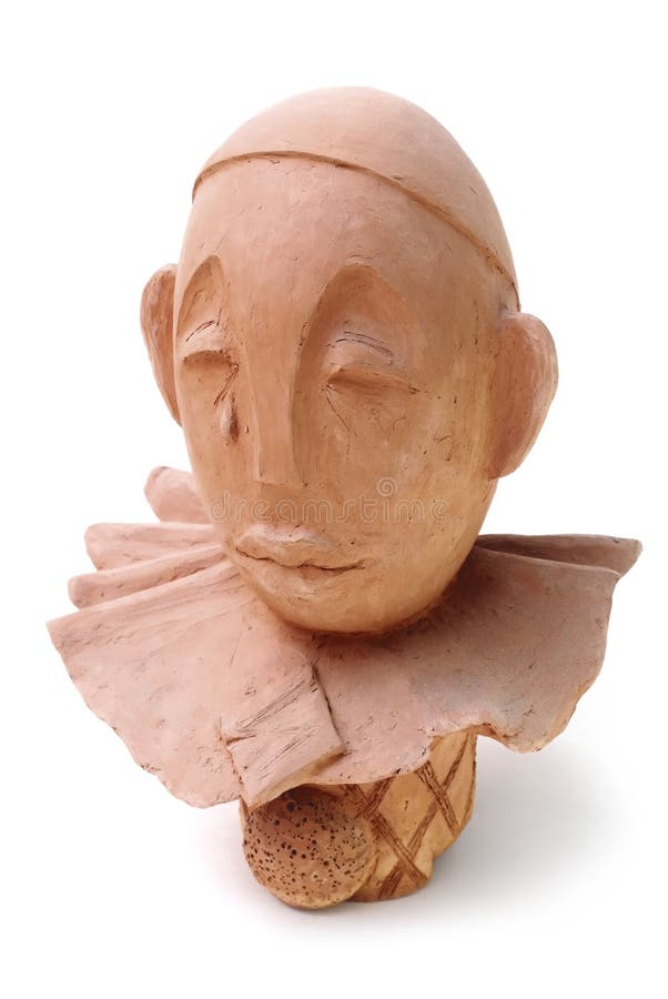 Clay head stock image. Image of sepia, single, object - 8281277