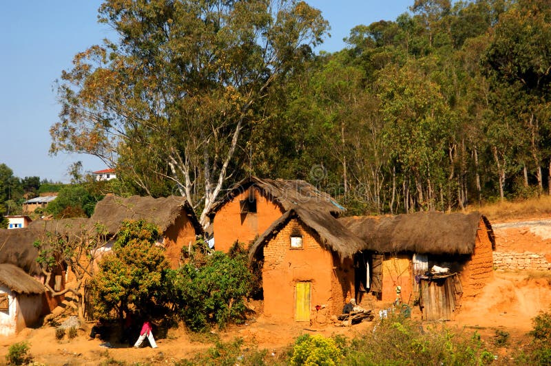 Clay hut stock photo. Image of brown, architecture, brightly - 4868422