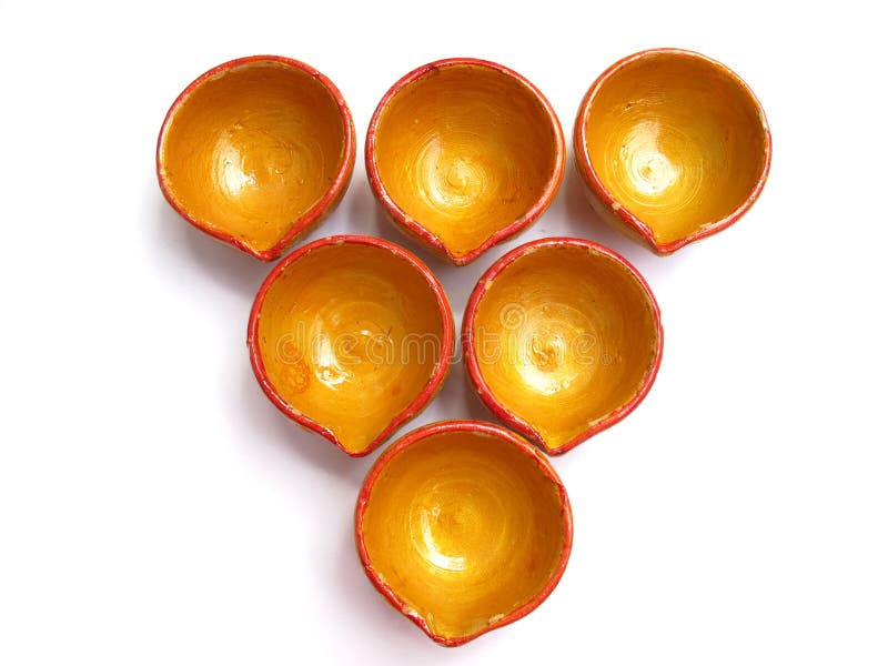 Clay Lamps-Isolated stock image. Image of clay, lamps - 16822535