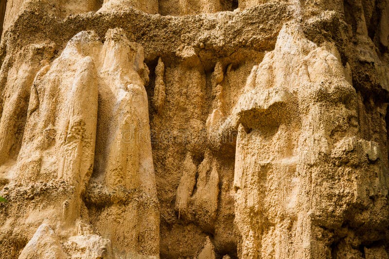 Clay Layer of the Grand Canyon in Thailand. Stock Image - Image of land ...