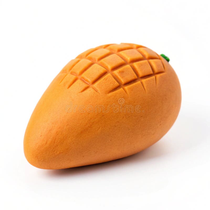 Clay Mango Toy Isolated on White Background Stock Illustration ...