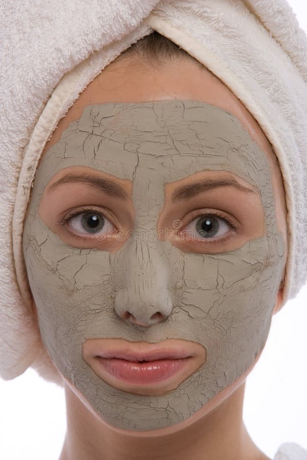 Clay mask stock image. Image of health, green, isolated - 5312841