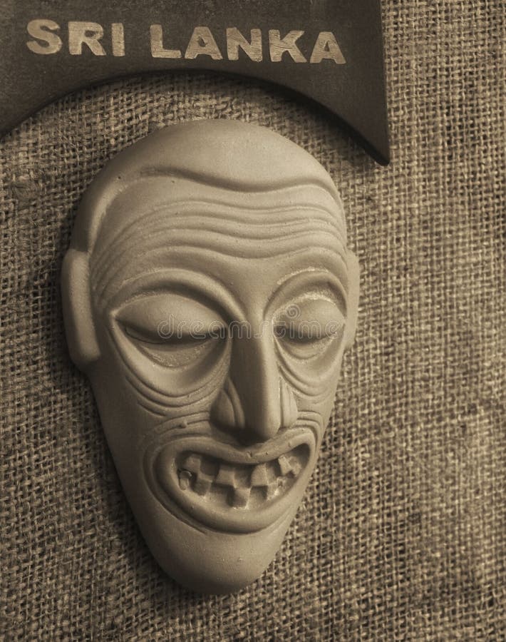 Clay Mask from Sri Lanka stock image. Image of ethnic - 36985431