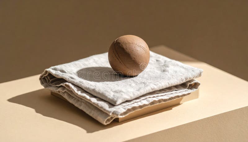 Clay Orb with Fabric Pattern Stock Illustration - Illustration of ...