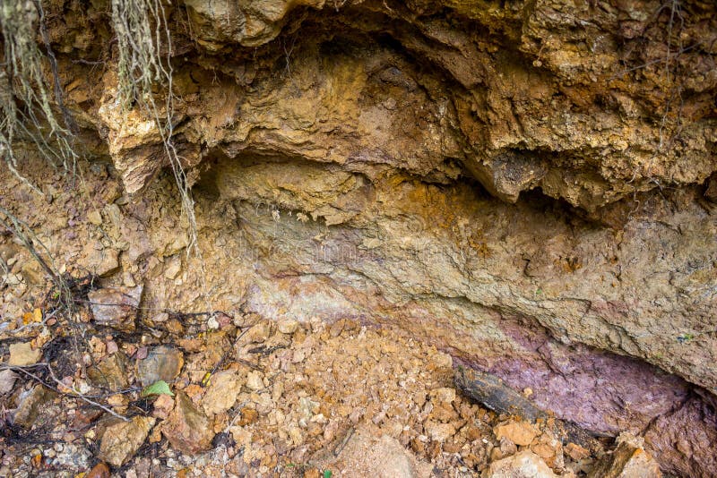 Clay Outcropping in a Ravine Stock Photo - Image of natural, rocks ...