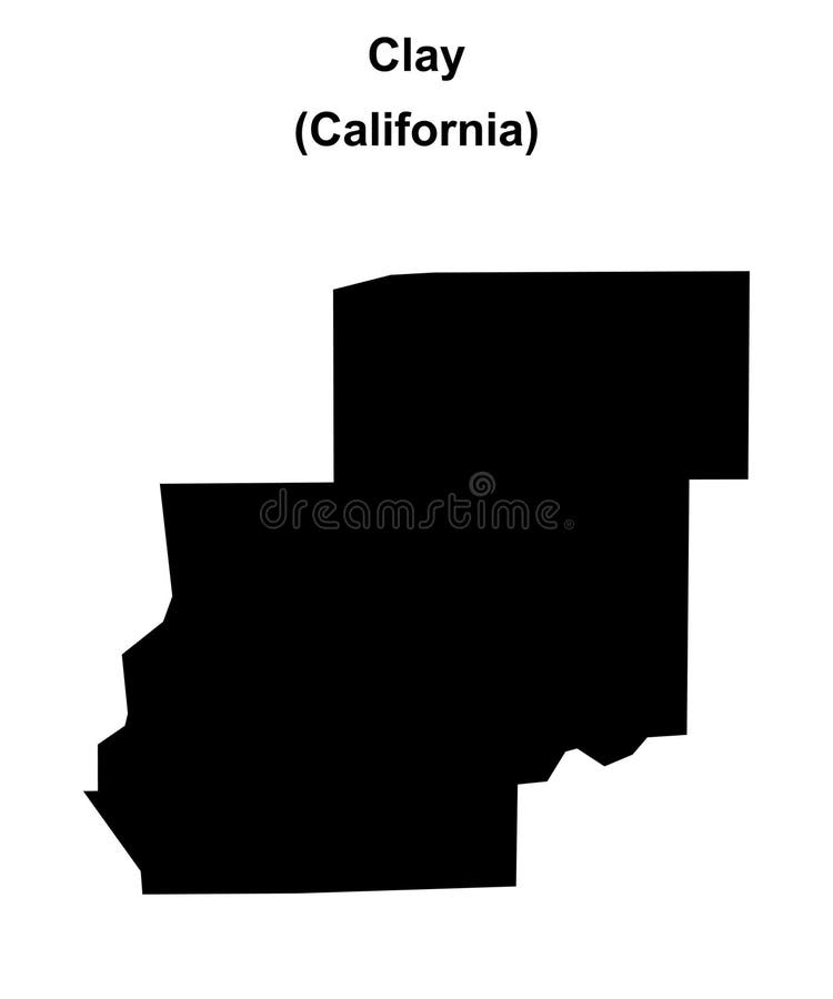 Clay outline map stock illustration. Illustration of blank - 386057449