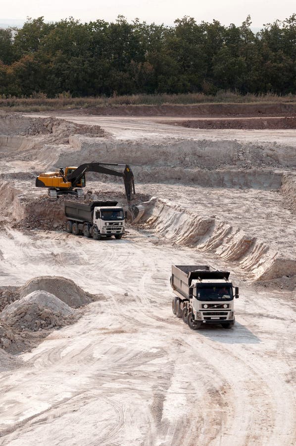 Clay pit stock image. Image of loading, scoop, outdoors - 22221175