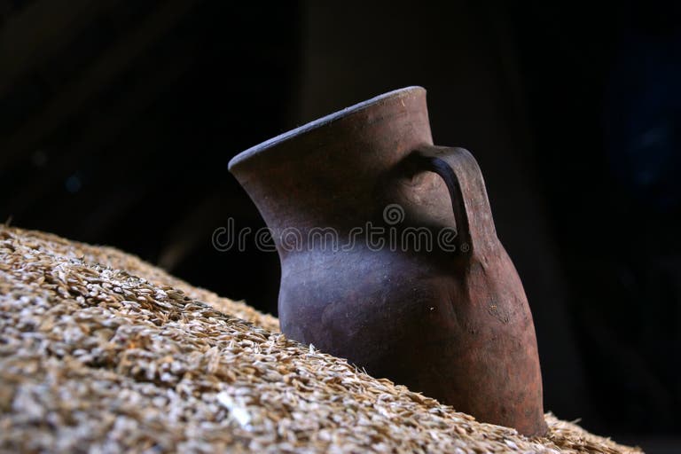 Clay pitcher stock photo. Image of pots, antiques, farm - 7689056