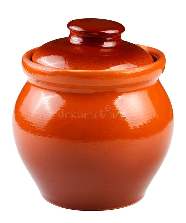 Clay pot for cooking. stock image. Image of equipment - 50679809