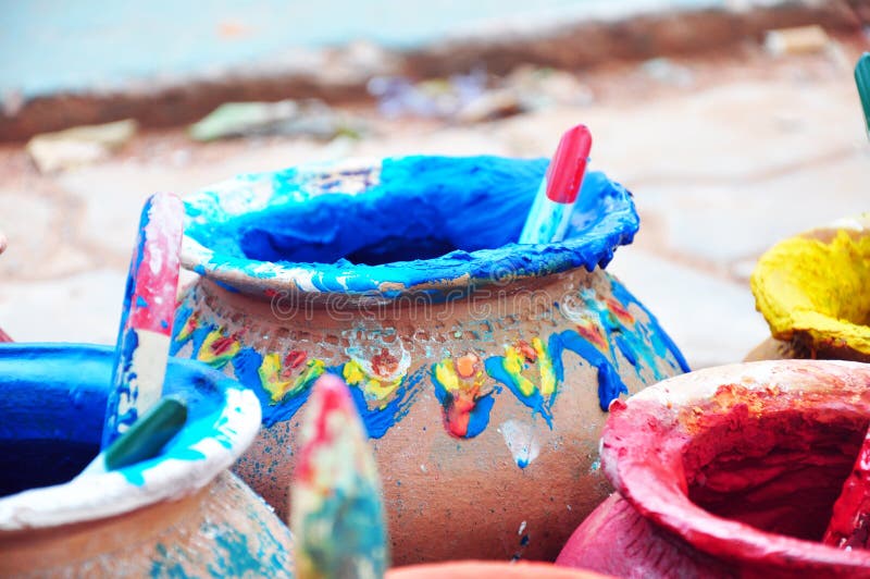 Clay pot stock photo. Image of blue, beauty, pottery - 30286218