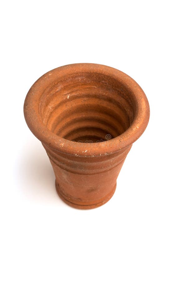 Clay Pot with Opening Shown Stock Image - Image of brown, decoration ...