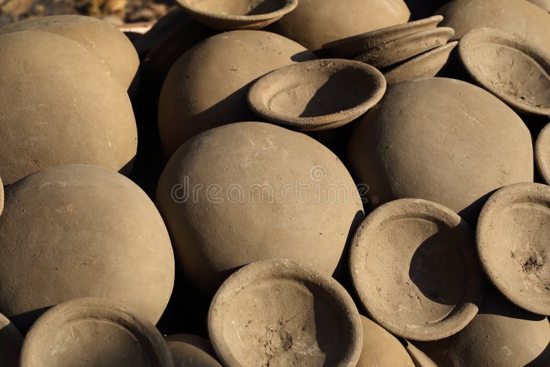 Clay Pot Thai Style Handmad Stock Photo - Image of design, handmade ...
