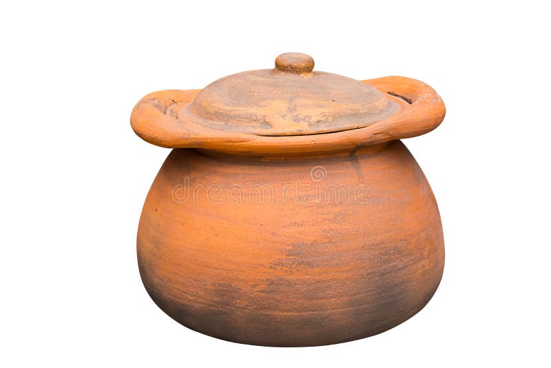 Clay pot. stock image. Image of isolated, history, orange - 43958641