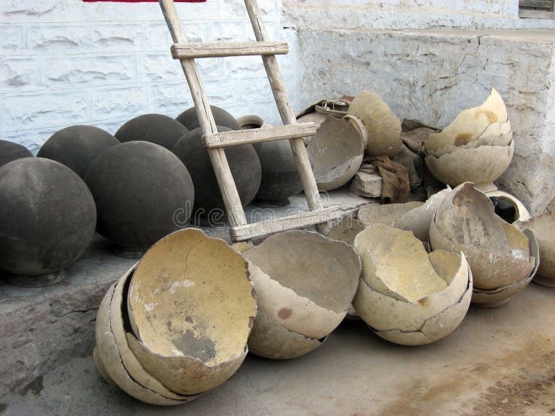 Clay Pots stock image. Image of earthenware, handicraft - 103558945