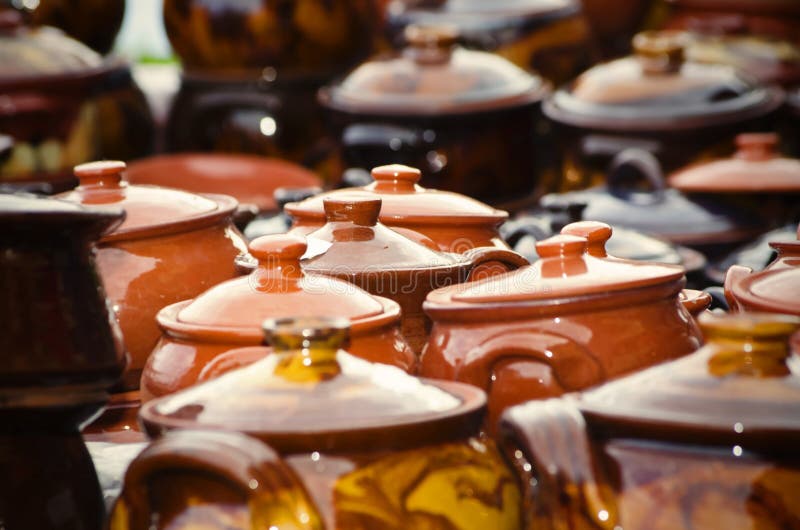 Clay Pots stock photo. Image of traditional, bowl, handmade - 41980108