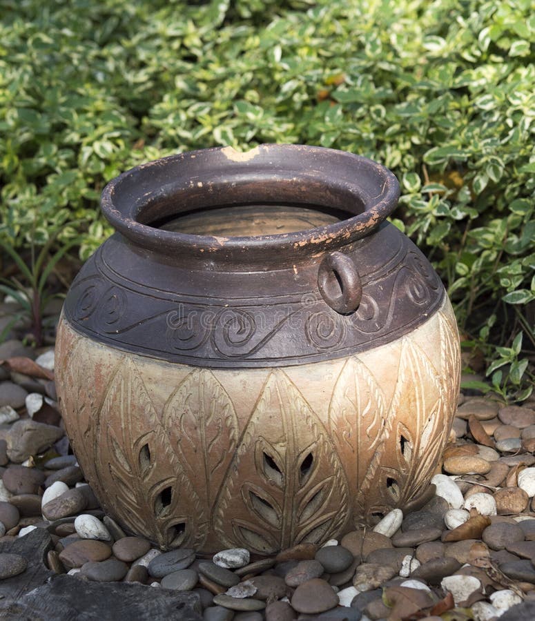 Clay potted stock image. Image of flowers, earthen, earthenware - 48722077