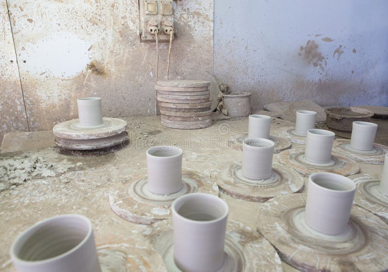 Clay Potter Works Stored on a Warehouse Editorial Image - Image of wide ...