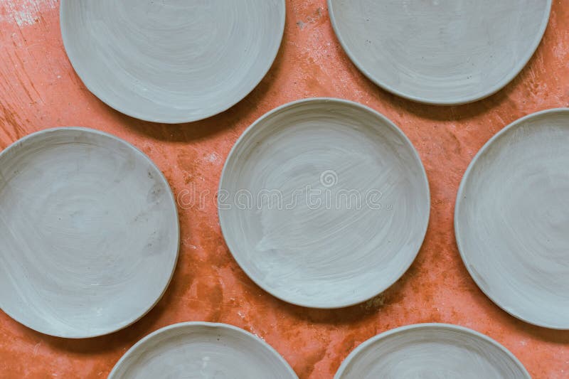 Clay Pottery Ceramic Products Stock Image - Image of brown, handmade ...
