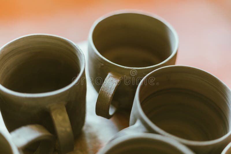 Clay Pottery Ceramic Products Stock Image - Image of creative ...