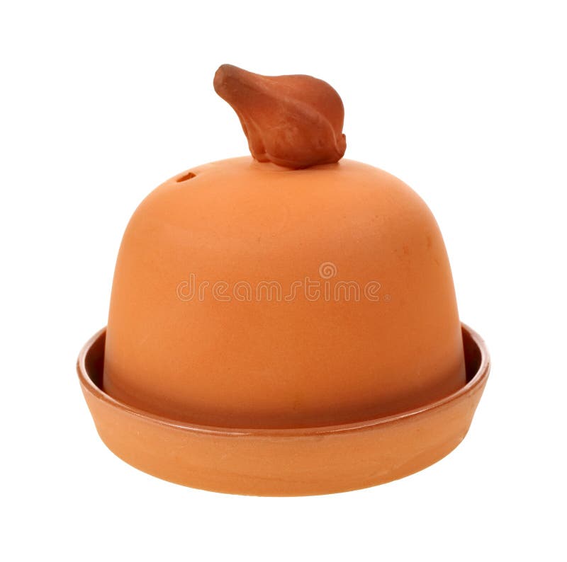 Clay Pottery Garlic Cooker stock photo. Image of smooth - 26088802