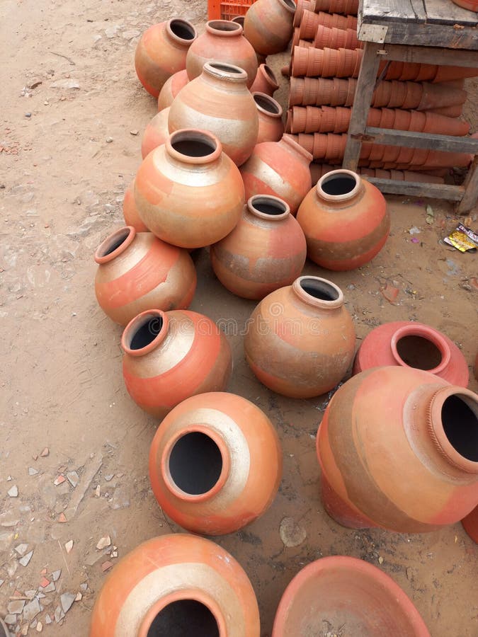Clay Pottery, Rajasthan, India Stock Image - Image of clay, iron: 225782541