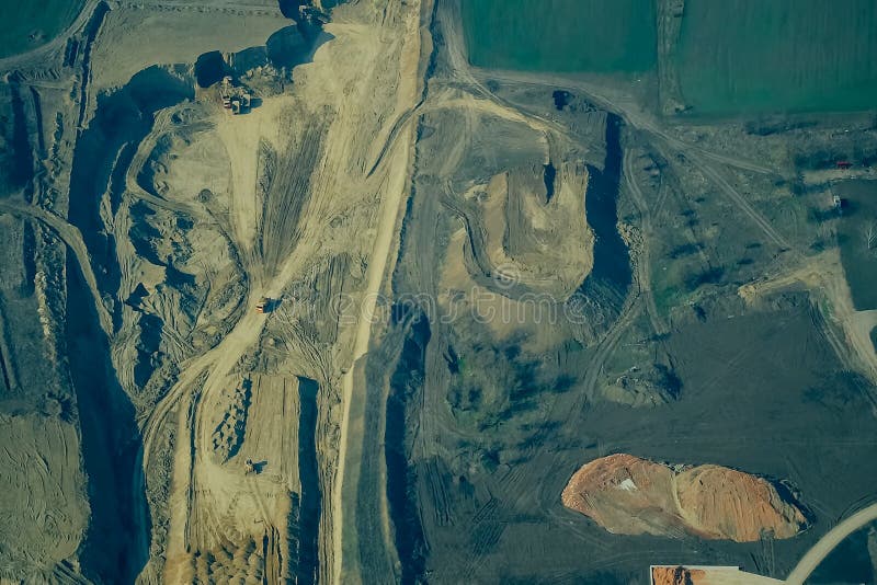 Clay Quarry for the Extraction of Clay for the Production Stock Image ...