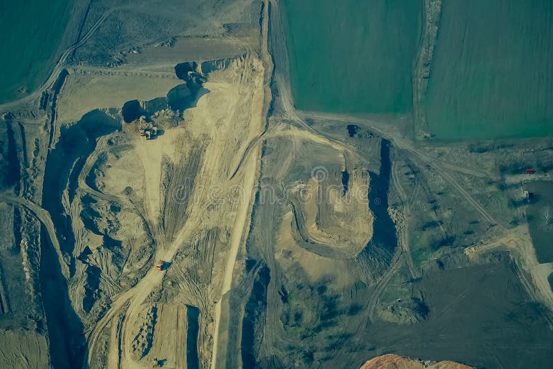 Clay Quarry for the Extraction of Clay for the Production Stock Photo ...