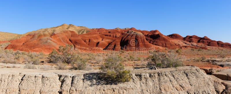 Clay red mountains stock photo. Image of geological, canyon - 56449248