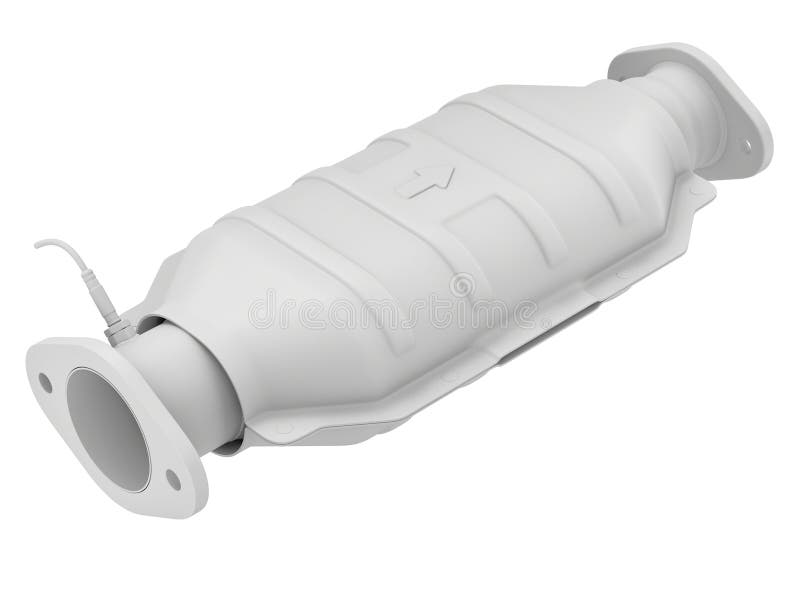 Clay Render of Catalytic Converter Stock Illustration - Illustration of ...