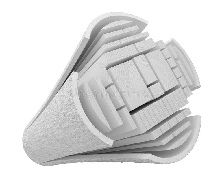 Clay Render of Lumber from the Log Stock Illustration - Illustration of ...