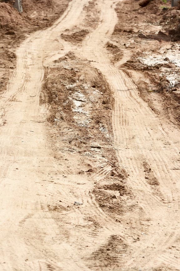Clay road stock photo. Image of driveway, dust, direct - 14447824